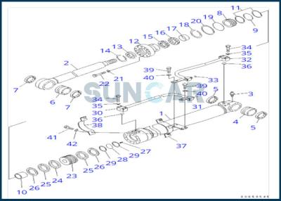 China 707-99-37170 7079937170 Boom Cylinder Service Kit For KOMATSU PC138US-8 for sale