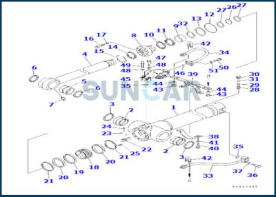 China 707-99-38440 7079938440 Arm Cylinder Seal Repair Kit For Excavator PC138US-8 for sale