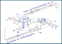 China 707-99-38450 7079938450 Offset Boom Cylinder Service Kit For Excavator KOMATSU for sale