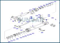 China 707-99-27680 7079927680 Bucket Cylinder Service Kit Fits PC138US-8 KOMATSU for sale