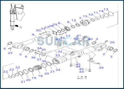 China 707-99-47851 7079947851 Bucket Cylinder Service Kit For PC220-7 KOMATSU for sale