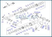 China 707-98-58240 7079858240 Arm Boom Cylinder Service Kit For PC220-8 PC220LC-8 for sale