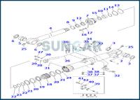 China 707-98-47720 7079847720 Bucket Cylinder Service Kit For PC290NLC-8K for sale