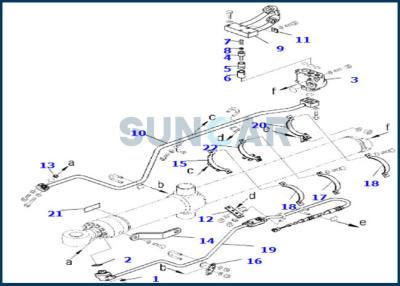 China 721-98-02330 7219802330 Arm Cylinder Seal Kit For PC210LCI-11 D375AI-8E0 for sale