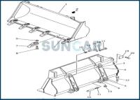 China 707-99-58240 7079958240 Bucket Cylinder Service Kit For PC220-6Z PC220-6 for sale