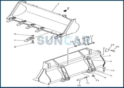 China 707-99-58240 7079958240 Bucket Cylinder Service Kit For PC220-6Z PC220-6 for sale
