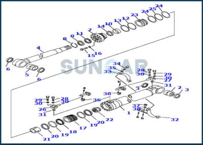 China 707-99-58260 7079958260 Boom Cylinder Service Kit For PC220-6 PC250LC-6L for sale