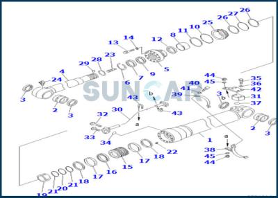 China 707-99-58350 7079958350 Arm Cylinder Service Kit For PC220-6Z KOMATSU for sale