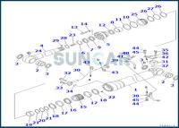 China 707-99-58300 7079958300 Cylinder Service Kit For Arm KOMATSU PC230LC-6 for sale