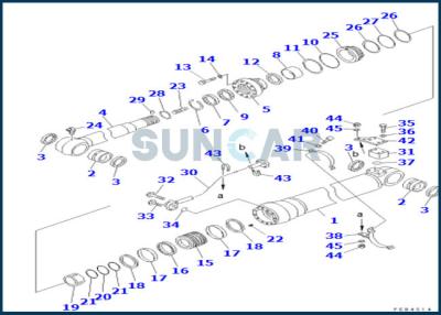 China 707-99-58300 7079958300 Cylinder Service Kit For Arm KOMATSU PC230LC-6 for sale