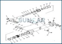 China 707-99-58320 7079958320 Bucket Cylinder Service Kit For PC250LC-6 PC250-6 for sale