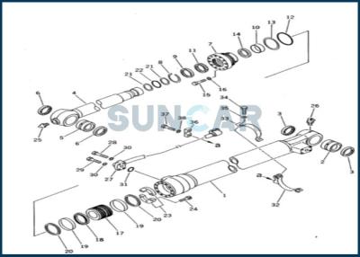 China 707-99-58320 7079958320 Bucket Cylinder Service Kit For PC250LC-6 PC250-6 for sale