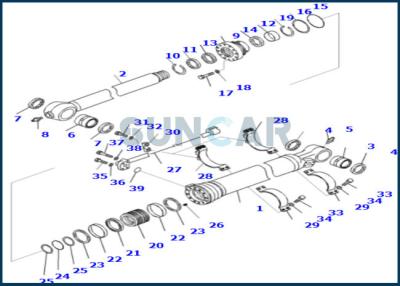 China 707-99-48731 7079948731 Cylinder Service Kit Fits KOMATSU PC220-8M0 for sale