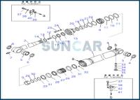 China 707-99-59430 7079959430 Arm Cylinder Seal Kit For PC240LC-10 Excavator KOMATSU for sale