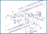 China 707-99-50620 7079950620 Boom Cylinder Service Kit For PC220LC-7L PC220LC-7 for sale