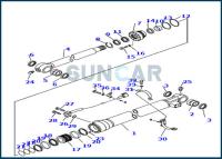 China 707-98-47670 7079847670 Bucket Cylinder Service Kit For KOMATSU PC220LC-6LE for sale