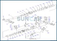 China 707-99-50680 7079950680 Boom Cylinder Service Kit For PC240-8K PC220LC-8 PC220LC-8 for sale