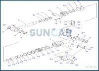 China 707-99-58390 7079958390 Blade Cylinder Service Kit For PC228US-1  PC228US-3 for sale