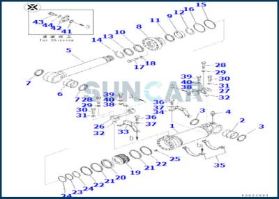 China 707-99-47800 7079947800 Bottom Dump Cylinder Service Kit For PC400-7E0 for sale