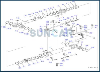 China 707-99-78690 7079978690 Arm Cylinder Service Kit For PC750-6 Excavator KOMATSU for sale