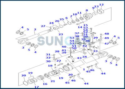 China 707-99-85340 7079985340 Arm Cylinder Service Kit For Excavator PC1800-6 for sale