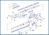 China 707-99-68580 7079968580 Boom Cylinder Seal Kit For PC600 PC650 Excavator KOMATSU for sale