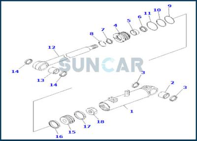 China 707-98-43520 7079843520 Blade Trimming Cylinder Seal Kit For D85A-21B D85E-21 for sale