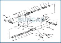 China 707-99-46200 7079946200 Arm Cylinder Service Kit For Excavator PC150-5 for sale