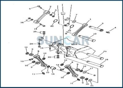 China 707-98-37110 7079837110 Bucket Cylinder Service Kit For KOMATSU PC150-5 for sale