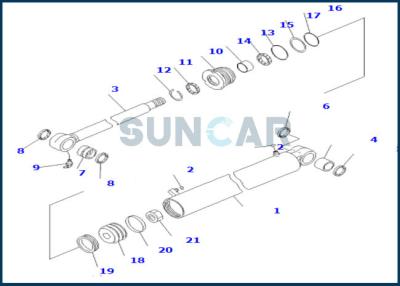 China 7079823180 Boom Cylinder Service Kit For PC30MR-2 PC30MR-3 KOMATSU for sale
