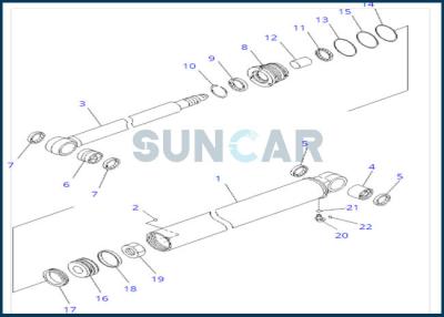 China 707-98-23970 7079823970 Boom Arm Cylinder Service Kit Fits KOMATSU PC30MR-3 PC35MR-2 for sale