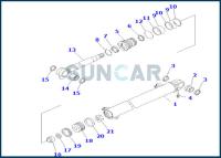 China 707-98-14760 7079814760 Boom Cylinder Service Kit For PC20MR-1 KOMATSU for sale