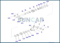 China 707-99-35351 7079935351 Arm Cylinder Service Kit Fits KOMATSU PC60-8 for sale