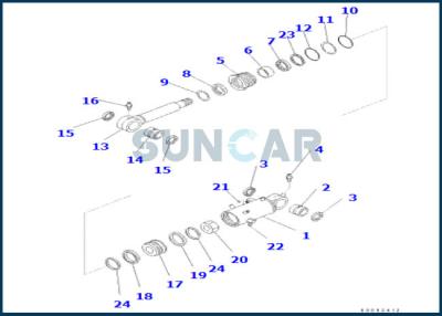 China 707-99-35351 7079935351 Arm Cylinder Service Kit Fits KOMATSU PC60-8 for sale