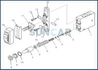 China 702-16-51270 7021651270 Cylinder Service Kit For KOMATSU PC350-8  PC300-8 for sale