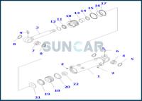 China 707-98-11450 7079811450 Blade Cylinder Service Kit For PC22MR-3 PC20MR-3 for sale