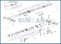 China 707-99-72061 7079972061 Boom Cylinder Service Kit Fits PC490-10 PC490LC-10 for sale