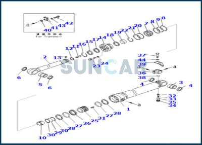 China 707-99-69590 7079969590 Arm Cylinder Serice Kit For Excavator PC490LC-10 PC490-10 for sale