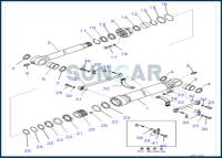 China 707-99-72070 7079972070 Bucket Cylinder Service Kit Fits PC490-10  PC490LC-10 for sale