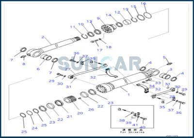 China 707-99-72070 7079972070 Bucket Cylinder Service Kit Fits PC490-10  PC490LC-10 for sale