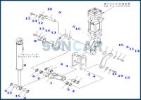 China 721-98-00140 7219800140 Arm Cylinder Service Kit For PC490LC-11 PC490-11 for sale