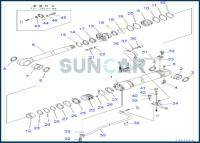 China 707-99-68680 7079968680 Boom Cylinder Service Kit For PC600LC-6A KOMATSU for sale
