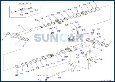 China 707-99-68680 7079968680 Boom Cylinder Service Kit For PC600LC-6A KOMATSU for sale