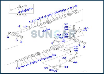 China 707-99-68780 7079968780 Arm Cylinder Service Kit For PC400LC-8 PC400-8 for sale