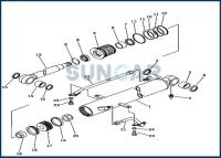 China 20T-63-02050 20T6302050 Boom Cylinder Service Kit For PC40-6 KOMATSU for sale