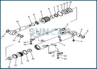 China 20T-63-02060 20T6302060 Boom Cylinder Service Kit Fits KOMATSU PC40-6 for sale
