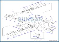 China 707-99-59130 7079959130 Bucket Cylinder Service Kit for PC350 PC360 for sale