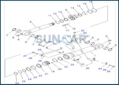 China 707-99-58450 7079958450 Bucket Cylinder Service Kit fits PC450LC-8K Excavator for sale