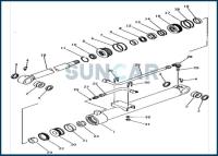 China 20X-63-56300 20X-63-56300 Boom Cylinder Seal Repair Kit For Excavator PC80-1 for sale