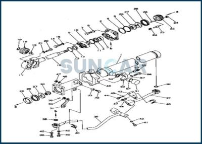 China 130-63-05050 1306305050 Tilt Cylinder Service Kit For D53A-16 Bulldozer KOMATSU for sale